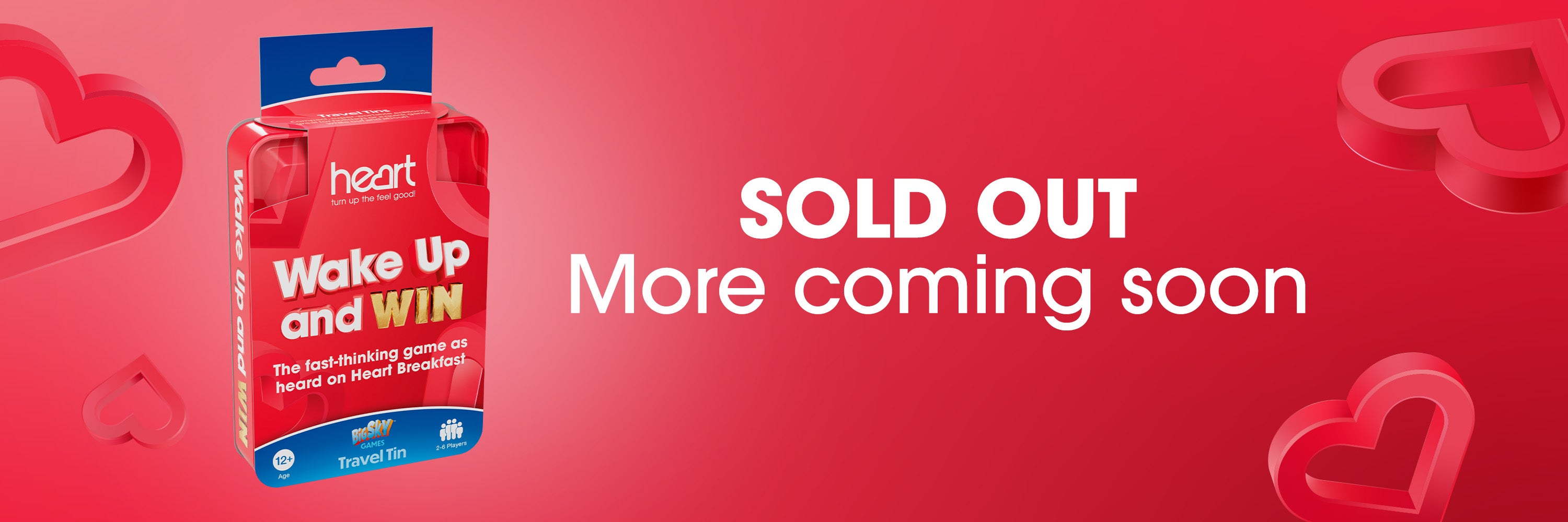 Heart Wake Up and Win Card Game - Global Store